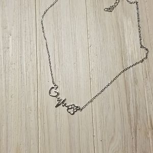 Jewelry | Super Cute Paw Print Lifelineheart Necklace | Poshmark